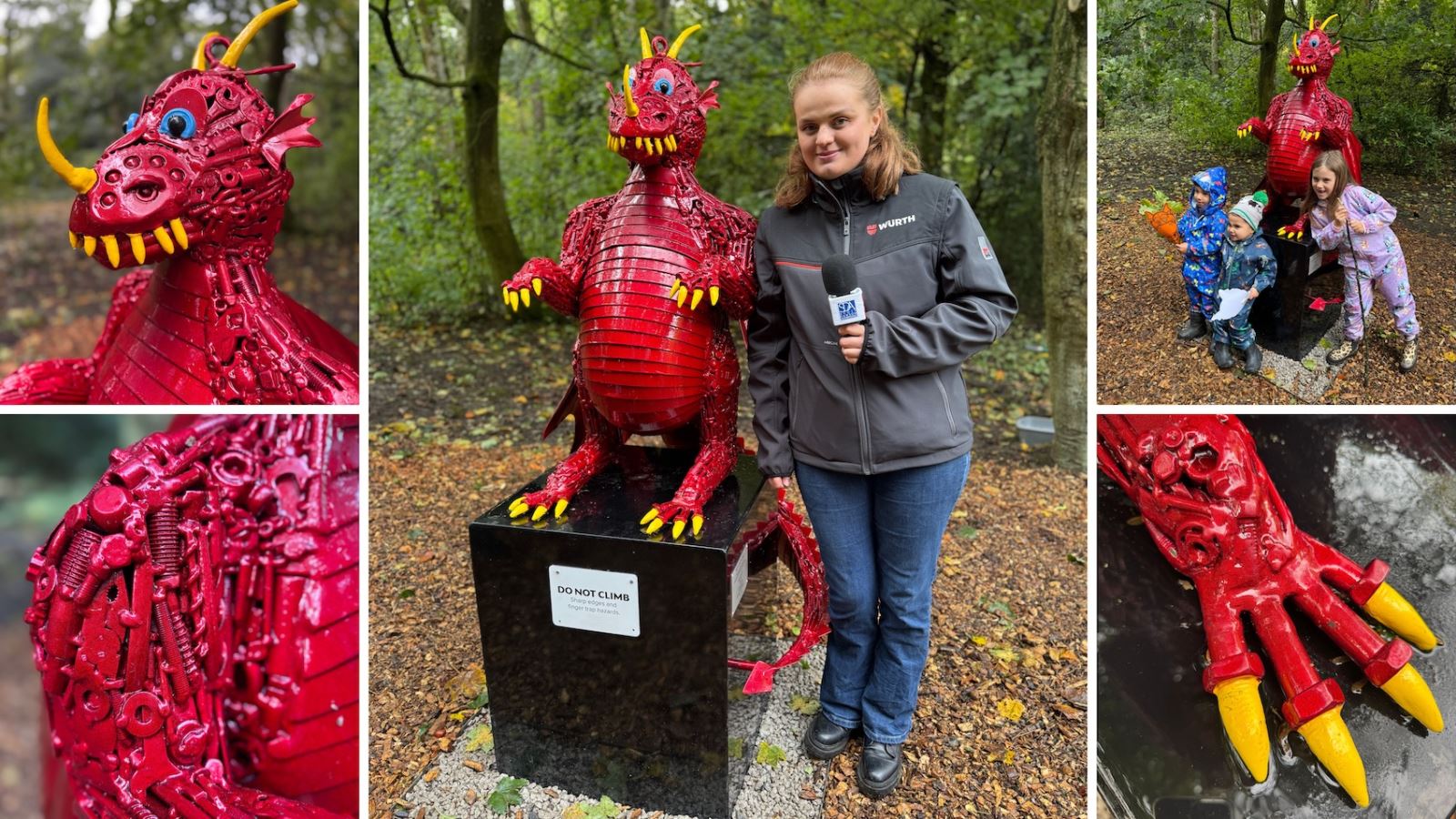 Spectacular Dragon Sculpture unveiled at Towneley Park by # ...